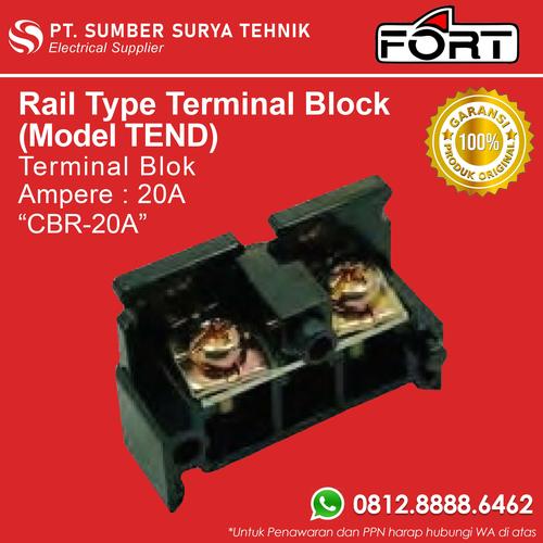 Jual Terminal Blok CBR-20A Model TEND Rail 1Fungsi FORT - Jakarta Pusat ...