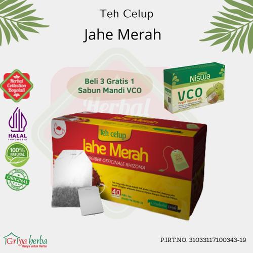 Jual Teh herbal jahe merah alami untuk daya tahan tubuh alami dan ...