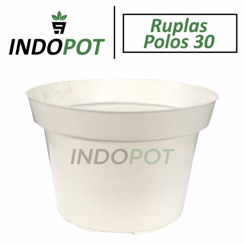 Jual Pot Ruplas Polos Putih Ukuran 30 Pot Tanaman Hias Tebal Pot ...