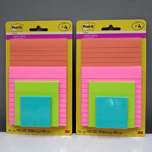 Jual 3M Post It Super Sticky Notes 4622-SSMIA Beragam Ukuran - Jakarta ...