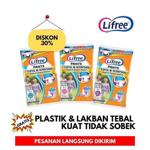 Jual Lifree Pants Popok Celana Dewasa Satuan Sachet Renceng 1pcs M L XL XXL - M - Kota Semarang ...
