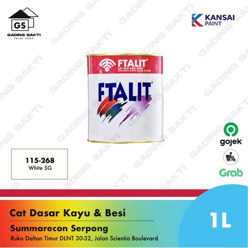 Jual Kansai Ftalit White 268 Semi Gloss Cat Kayu & Besi 1Ltr - Kab ...