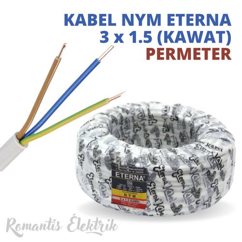 Jual KABEL ETERNA NYM 3x1.5 mm KAWAT PERMETER KABEL LISTRIK ETERNA METERAN - Jakarta Timur ...
