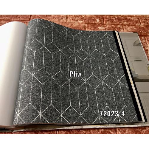 Jual Wallpaper Dinding Korea Motif Balok Kotak Hitam Abu 3D Modern LVie ...