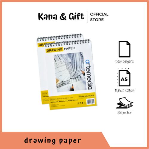 Jual Buku Sketsa Artemedia Drawing Paper Book A5 / A3 Wire Bound ...