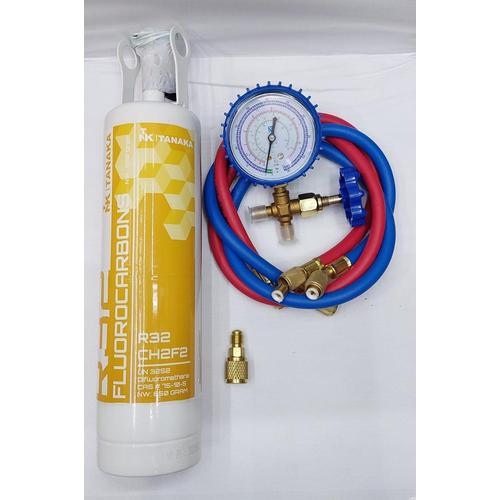 Jual Paket isi freon rumah AC R32 manifold NON SIGHTLASS selang adaptor ...