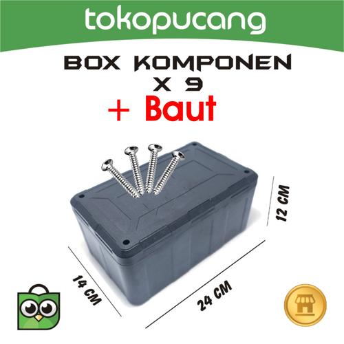 Jual Box Kotak X9 Casing Plastik X9 for Komponen DIY Ukuran 24 x 14 x ...