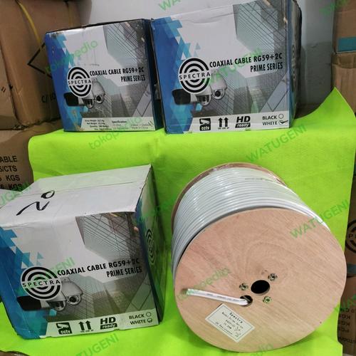 Jual Kabel CCTV RG59 300m plus power Coaxial Cable RG59+2C UV ...