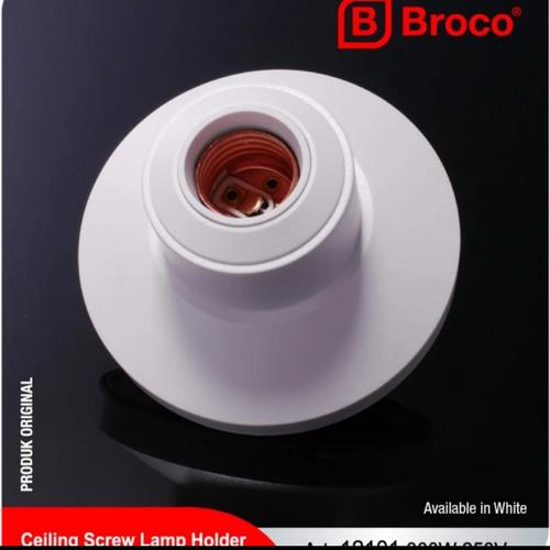 Jual BROCO FITTING PLAFON LUX 12101 GRACIO FITTING RUMAH LAMPU ...