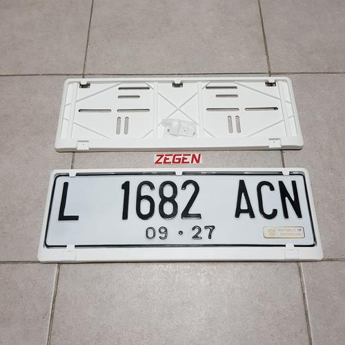 Jual Cover plat nomor mobil bracket dudukan tempat plat no putih ...
