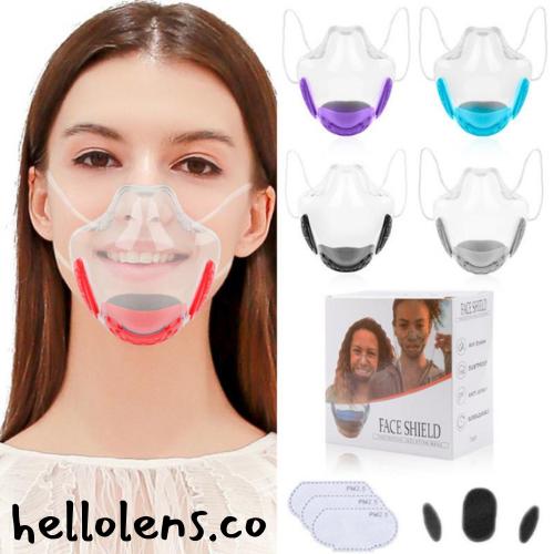 Jual masker transparan masker bening premium face shield akrilik new ...