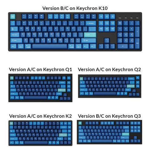 Promo Keycap OEM Dye-Sub PBT Keycap Set - Ocean - Version A Cicil 0% 3x ...