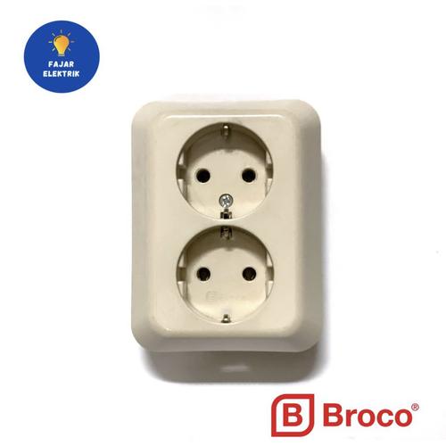 Jual BROCO GRACIO IB STOP KONTAK ARDE 2 LUBANG CREAM - Jakarta Timur ...