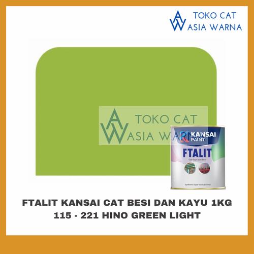 Jual KANSAI FTALIT Cat Besi & Kayu 1 KG - 221 HINO GREEN LIGHT - Kota ...