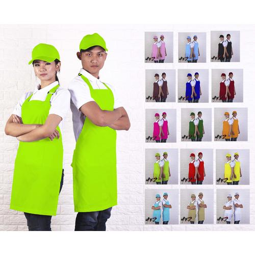 Jual APRON / CELEMEK /APRON MASAK / APRON BARBER / APRON BARISTA/HIJAU ...