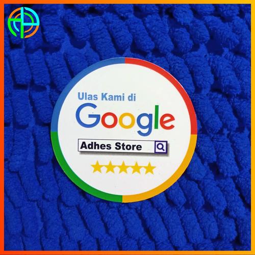 Jual Stiker Custom Ulas Kami di Google (Nama Toko Kamu). Sticker Costum ...
