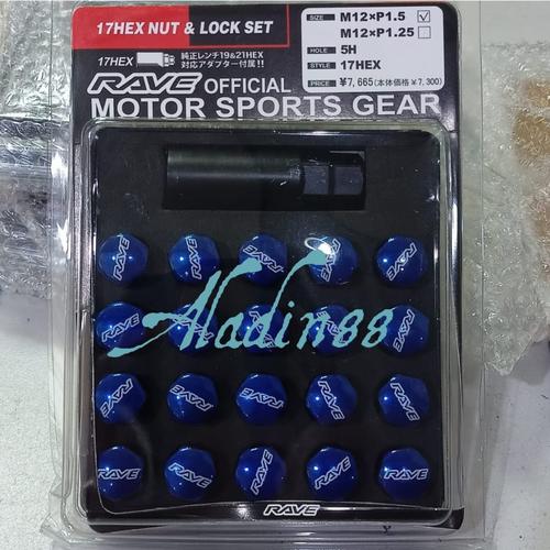 Jual Mur RAVE Baut Racing Velg Mobil / Lug Nut M12 x 1.5 - Merah ...