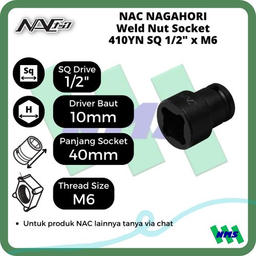Jual Kunci Shock 410YN NAC NAGAHORI Weld Nut Socket SQ 1/2" x M6 ...