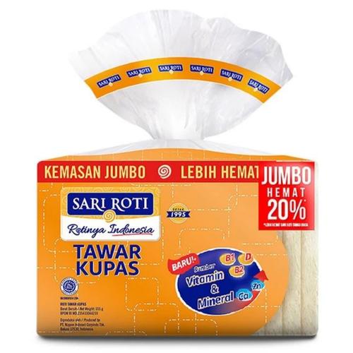 Jual sari roti tawar jumbo kupas/ sari roti tawar jumbo/roti tawar ...