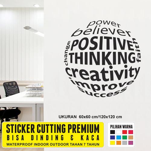 Jual Stiker Dinding Kantor Motivasi Quotes Cutting Sticker Kaca ...