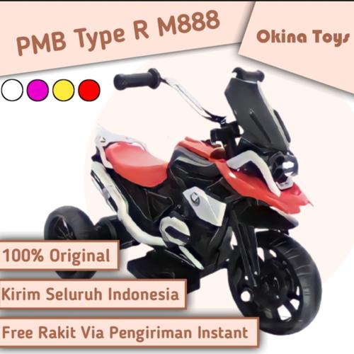Jual Motor Aki Mainan Anak PMB Type R M888 Ban Karet M 888 Murah/motor ...