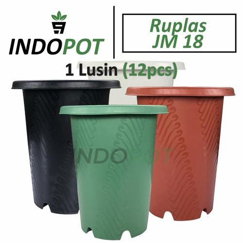 Jual Pot Tinggi Mirip Pot Yogap Pot RUPLAS JM 18 Warna Tanaman Hias ...