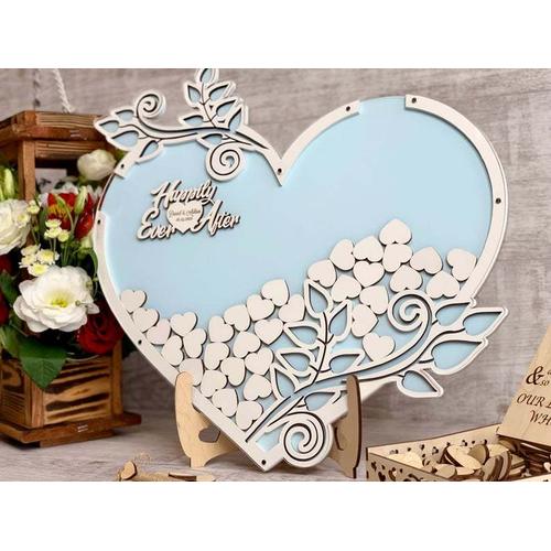 Jual Frame Guest book Hati Heart Wedding Sign Love Acrylic Kartu Ucapan ...