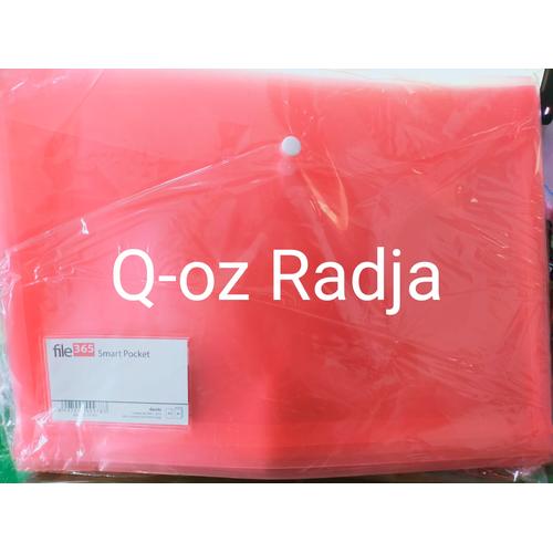 Jual Smart Pocket File Daiichi Folio / Map Punggung / Map plastik kancing - Merah - Jakarta ...