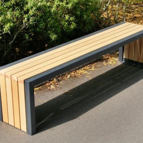 Jual Modern Wood Bench // Kursi Taman // Kursi Besi Kayu - Model P1 ...