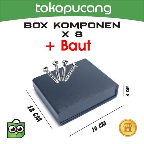 Jual Box Kotak x8 Casing Plastik X8 for Komponen DIY Ukuran 16 x 13 x 4 ...