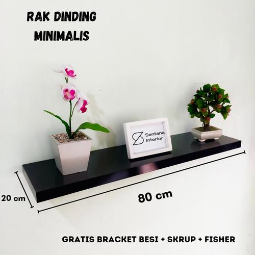 Jual Rak Dinding Minimalis / Floating Shelves / Rak Gantung Ukuran 80 x ...