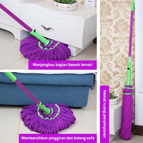 Jual Twist Mop Serbaguna Kebersihan Rumah Alat Pel Lantai Otomatis ...