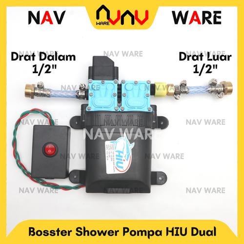 Jual Booster Shower Water Heater Pompa HIU Dual 138Psi Drat Luar Dalam ...