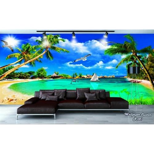 Jual ready ya WALLPAPER CUSTOM TEMA LAUT WALLPAPER 3D WALLPAPER CUSTOM ...