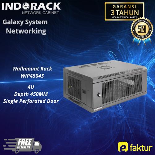 Jual Rack Server 4U INDORACK Wallmount WIP4504S Depth 450MM Perforated ...