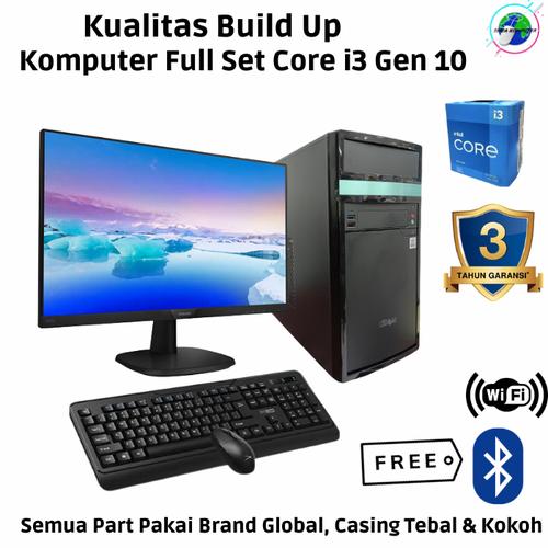 Jual komputer rakitan intel core i3 gen10 kualitas buildup level bisnis ...