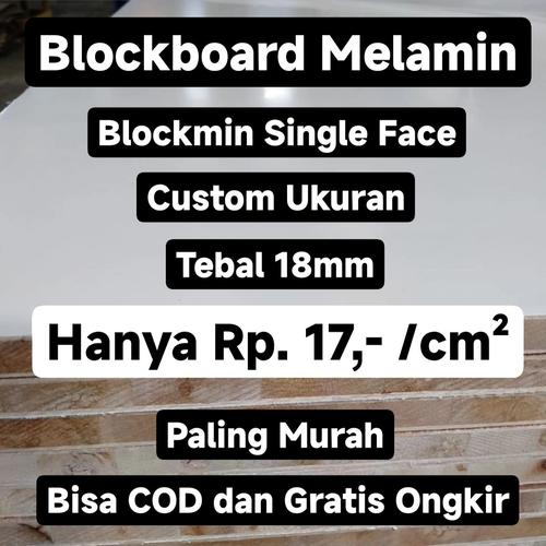 Jual Blockboard 18mm melamin melaminto single face triplek multiplek ...