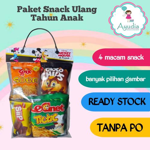 Jual Paket Snack Ulang Tahun Anak | Tanpa PO | Label Ready Stock ...