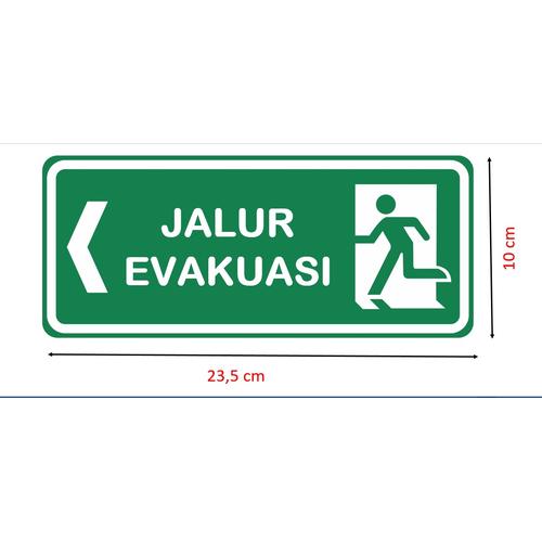 Jual Stiker rambu jalur evakuasi - kanan - Kab. Bekasi - Alzena Shop 2 ...