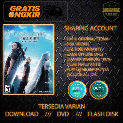 Promo CRISIS CORE FINAL FANTASY VII REUNION DELUXE + ALL DLC - ORIGINAL PC - DL - Kota Depok ...