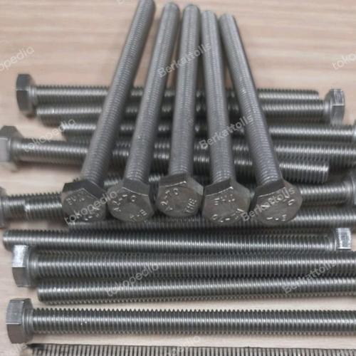 Jual Baut mur stainless m10x90 Baut Hexagonal bolt nut sus 304 THE A2 ...