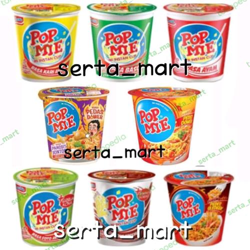Jual Pop Mie Mi Instan Cup 75gr Kuah / Goreng - Pop mie Mini 38gr ...