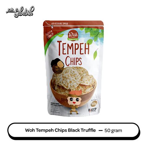 Promo Woh Tempeh Chips Black Truffle 50g - Keirpik Tempe Premium Gluten ...