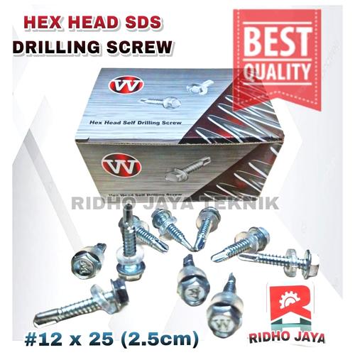 Jual Baut roofing/Baut drilling/Baut Baja ringan 12x25 (2.5cm) - Kab ...