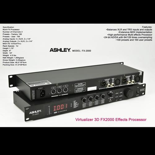Jual effect processor ashley fx2000 fx 2000 virtualizer 3D original ...