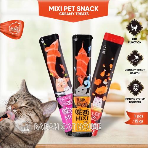 Jual MIXI Cat Treats 15gr Makanan Snack Kucing Kitten Murah Treat ...