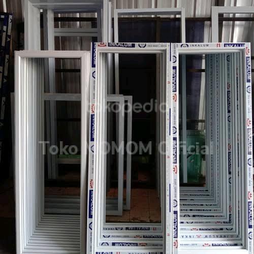 Jual kusen jendela aluminium kaca mati inkalum siap antar jabodetabek ...