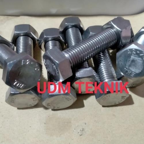 Jual BAUT MUR STAINLESS M16 X 80mm (Kepala kunci 24) THE A2-70 - Jakarta Utara - UDM TEKNIK ...