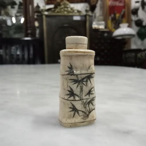 Jual Botol Candu Opium China Tulang Motif Bambu Kuno Jadul Tua Small ...