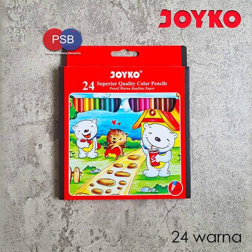 Jual pensil warna joyko 24 warna / Color Pencil Joyko 24 colors ...